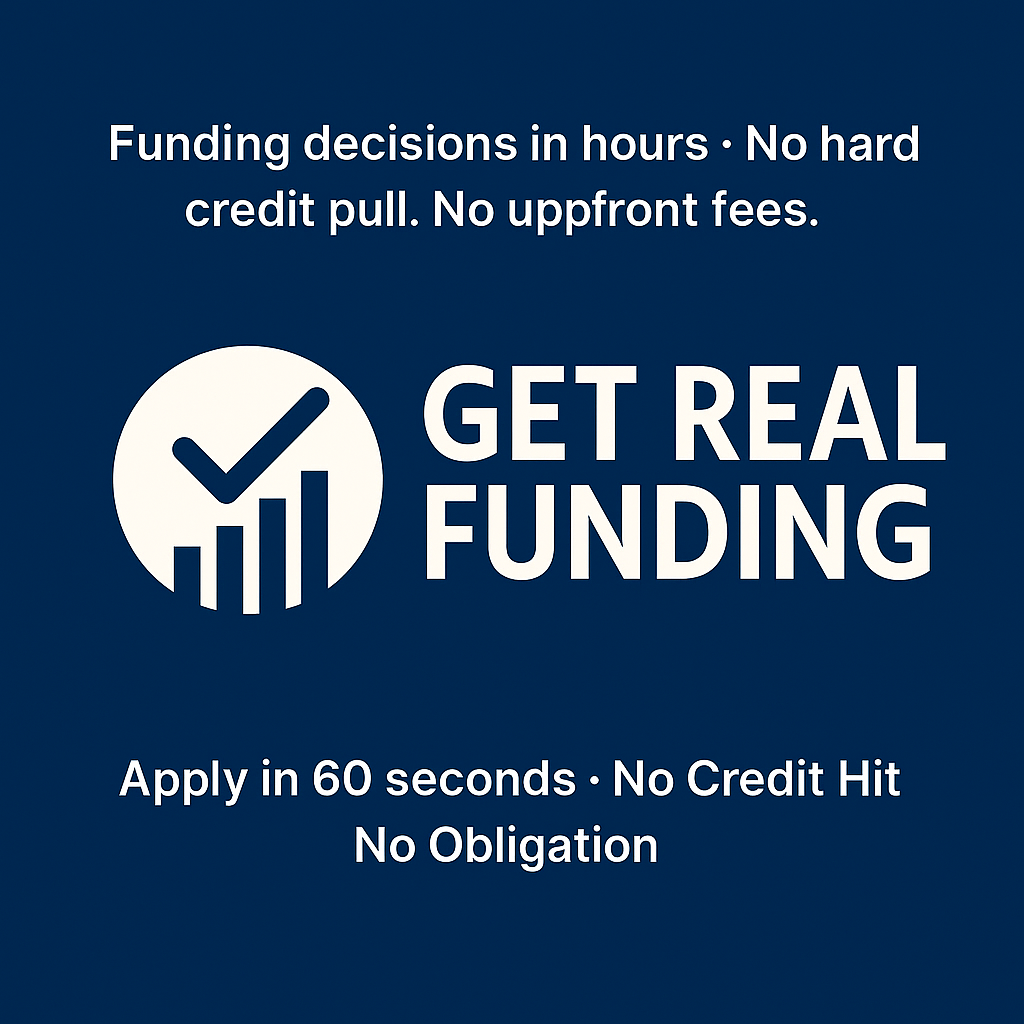 Get Real Funding - Business Capital Pre-Qual